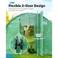Quictent 20x10x6.6 FT Walk-in Greenhouse, Heavy Duty w/ Reinforced PE Cover, Green - Walmart.com