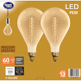 Great Value Vintage LED Light Bulb 60 Watts Eqv. Amber Light Ps50 E26 ...