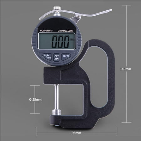 Electronic Dial Thickness Gauge Meter 10mm Digital Dial Indicator gauge ...