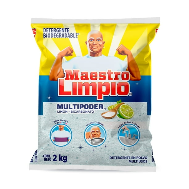 Detergente en polvo Multiusos Maestro Limpio 2 Kg | Walmart en línea
