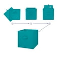 Mainstays Collapsible Cube Fabric Storage Bins (10.5" x 10.5"), 6 Pack ...