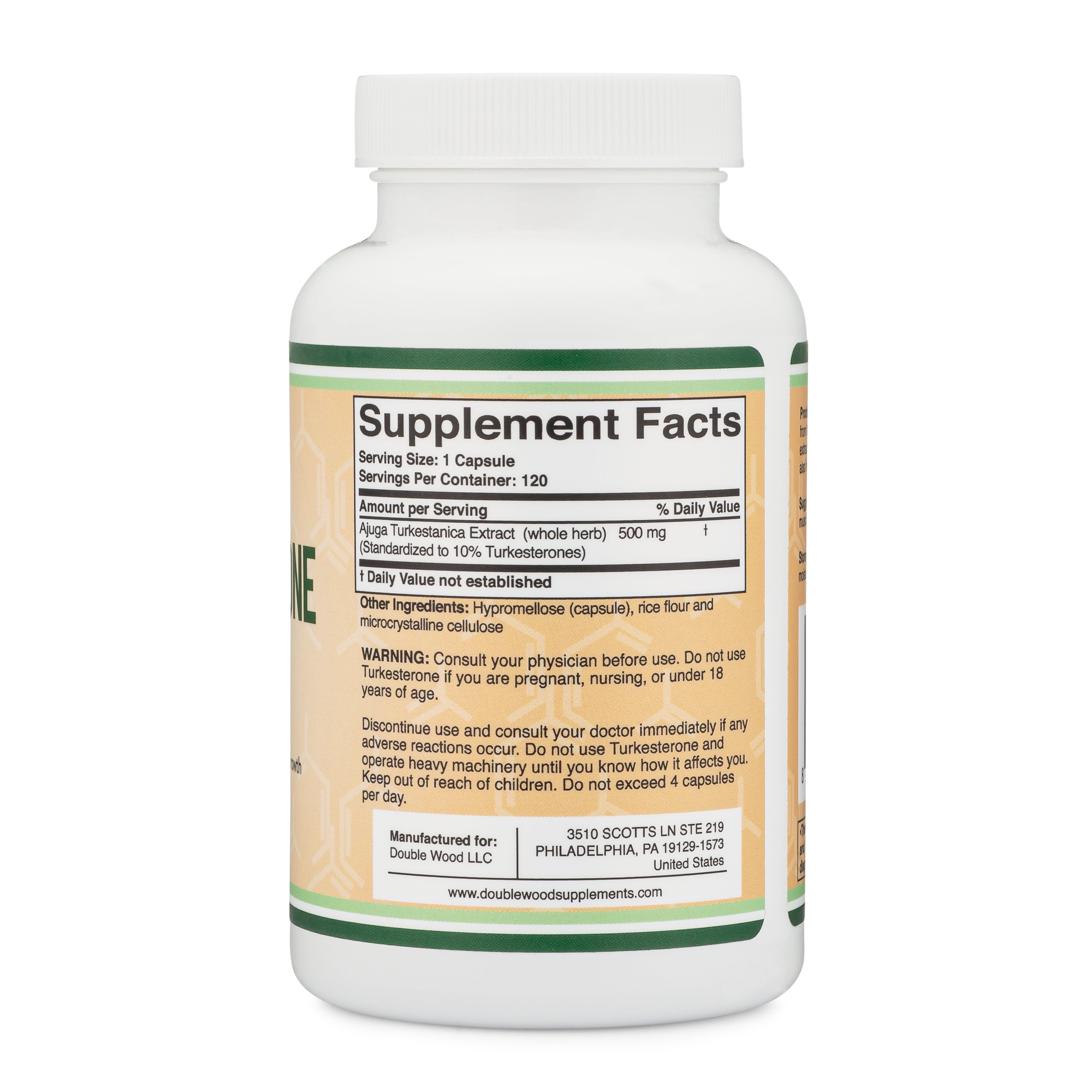 Buy Turkesterone Supplement 500mg, 120 Capsules (Ajuga Turkestanica ...