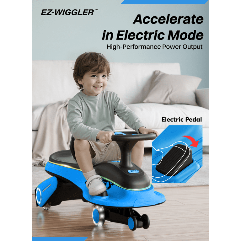 10 Year Old ZIFFY 45W Electric Wiggle Car - 2-in-1 Swing Car With ...