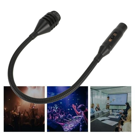 Gooseneck DJ Microphone, Moving Coil Gooseneck DJ Mic Professional for ...