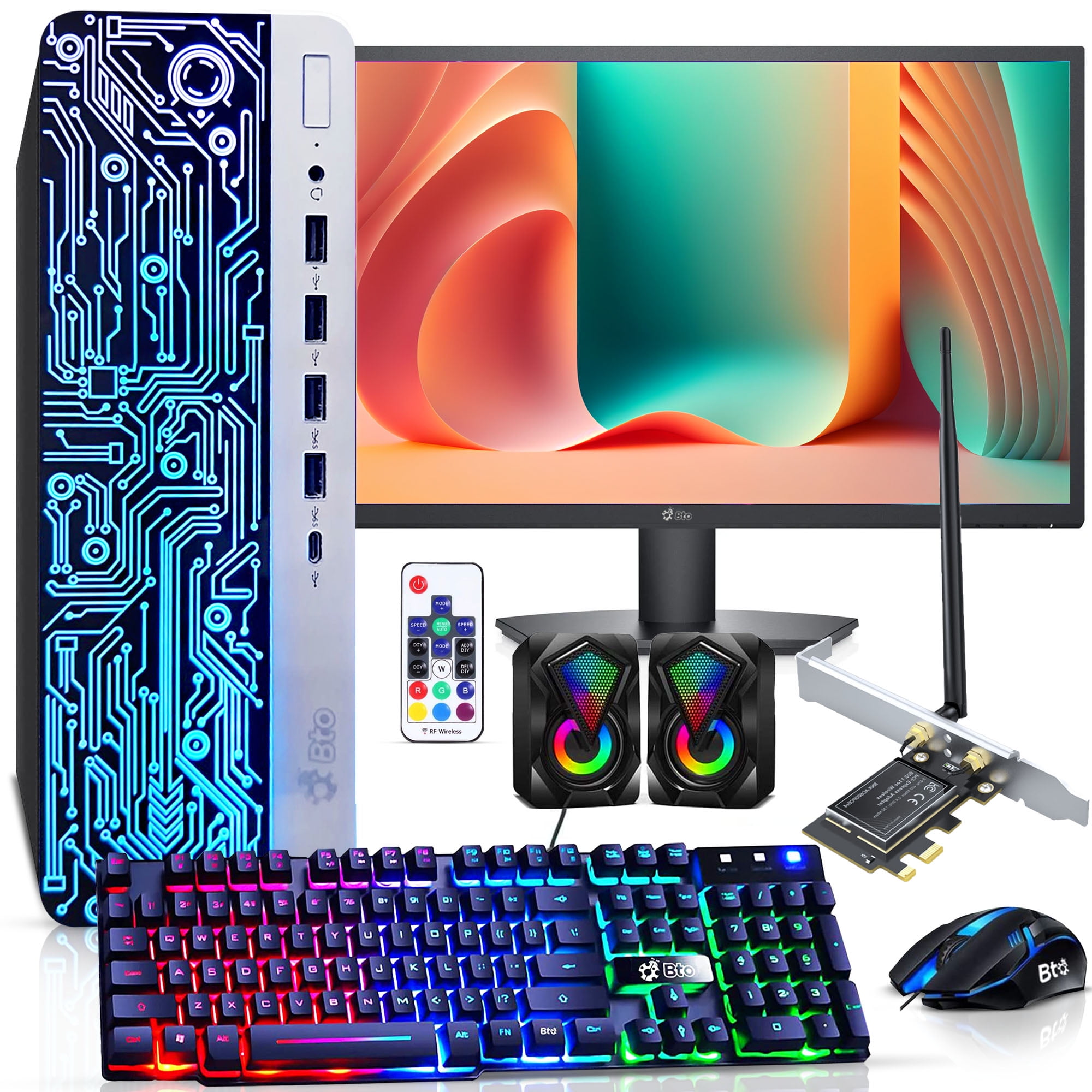 Restored HP Desktop Computer PC Bundled with BTO RGB Premium Upgrades, Intel Core i7-6700 6th ...