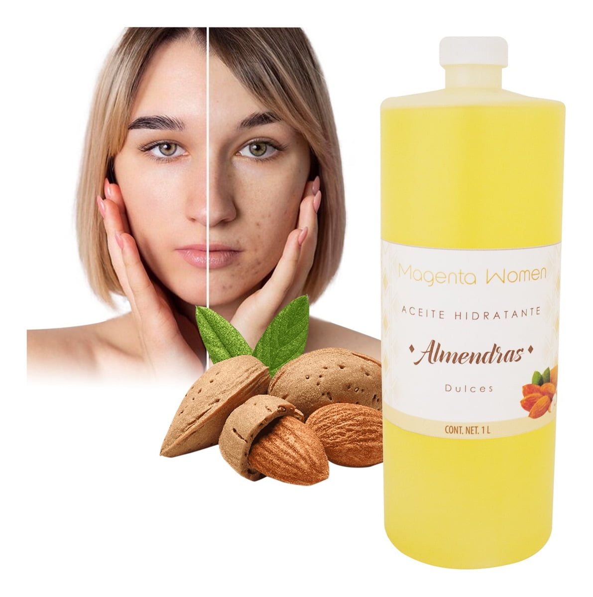 Aceite De Almendras Dulces Natural 1 Litro | Bodega Aurrera en línea