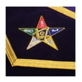PATRON OES APRON - PURPLE VELVET HAND EMBROIDERY, MASONIC ORDER OF THE ...