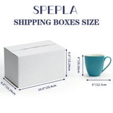 White Flat Moving Shipping Boxes 10x6x6, Set of 40, Small Corrugated ...
