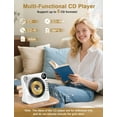 Desktop CD Player Bluetooth with HiFi Dual Speaker, CD Player for Home ...
