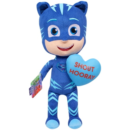 PJ Masks Valentine Plush, Catboy Holding Heart, Kids Toys for Ages 2 Up ...