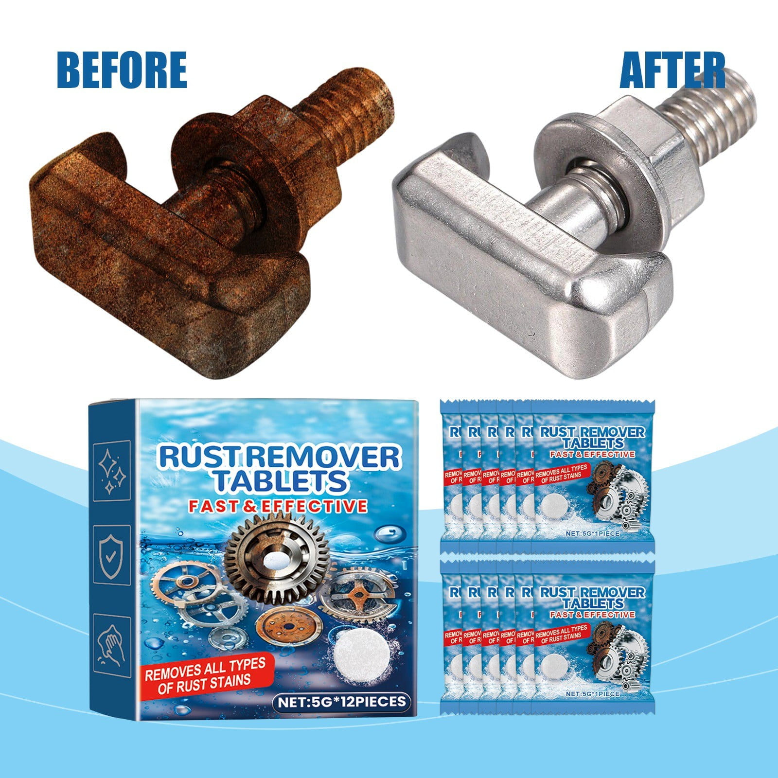 Clean Remover Tablets,Stain Remover,Effervescent Tablets, Removal ...