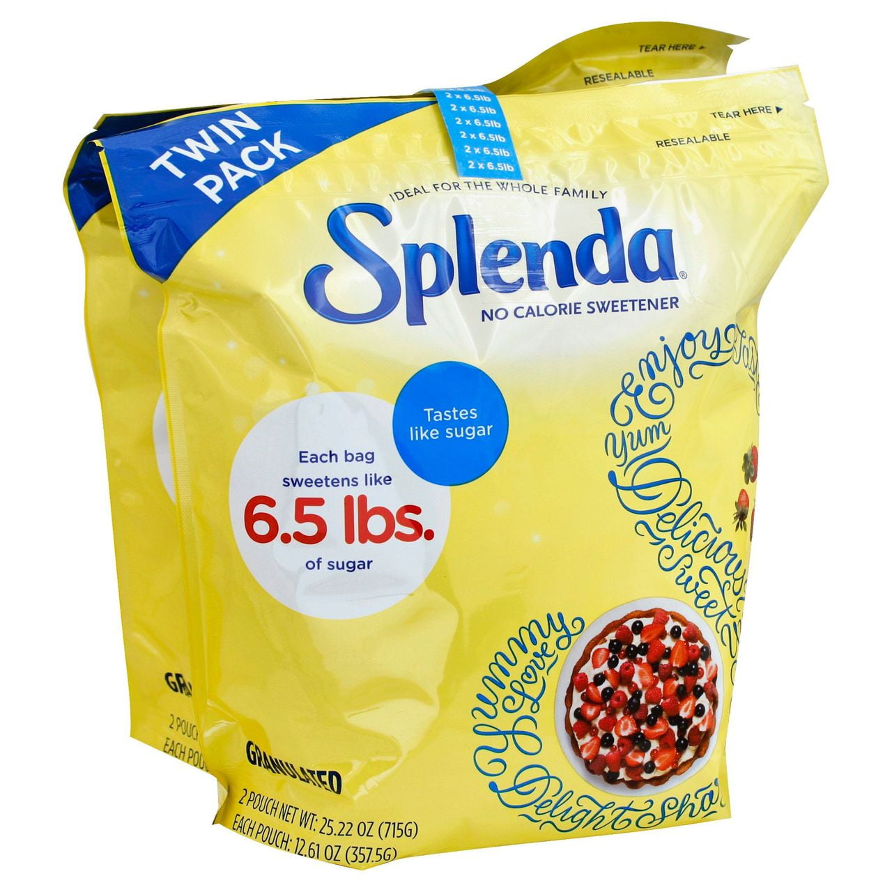 Product of Splenda No Calorie Sweetener Twin Pack, 2 pk./6.5 lbs ...