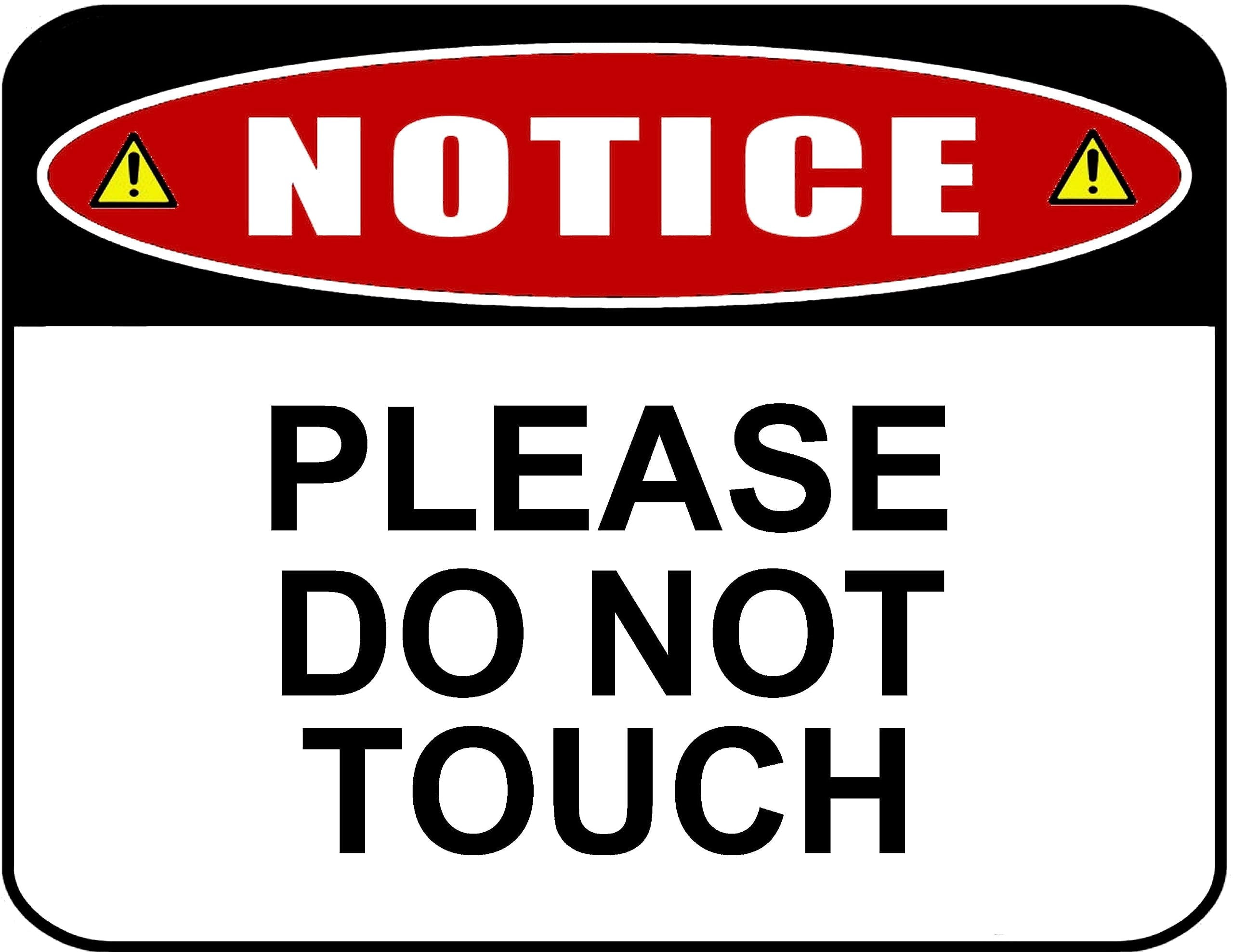 LED Light Up Red Flashing Blinking Attention Grabbing Laminated Sign ...