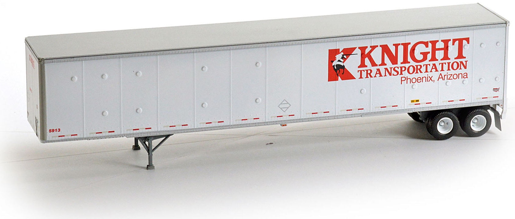 Athearn HO Scale 53ft Duraplate Truck/Intermodal Trailer Knight #5913 ...