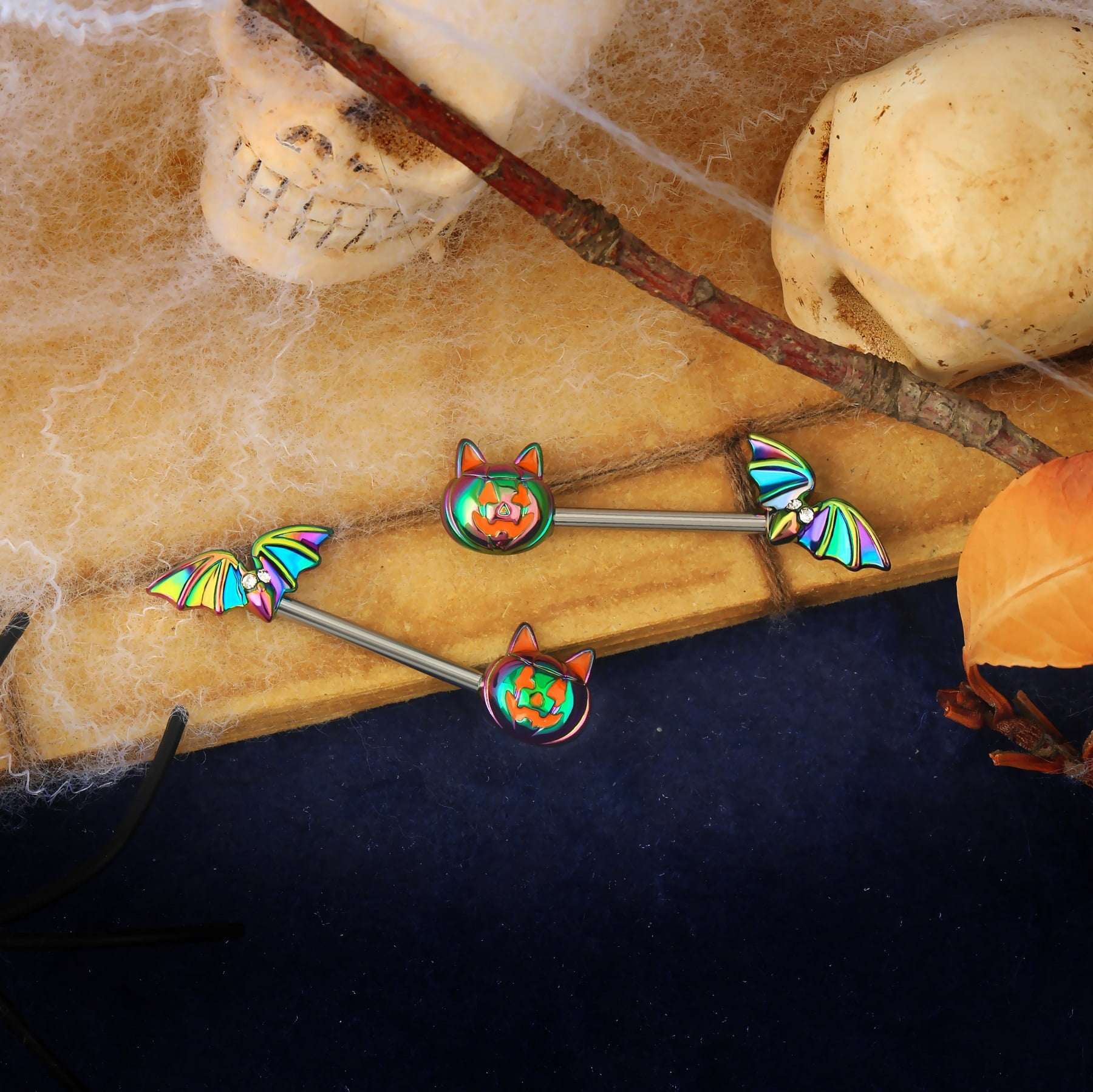 Pumpkin nipple rings store