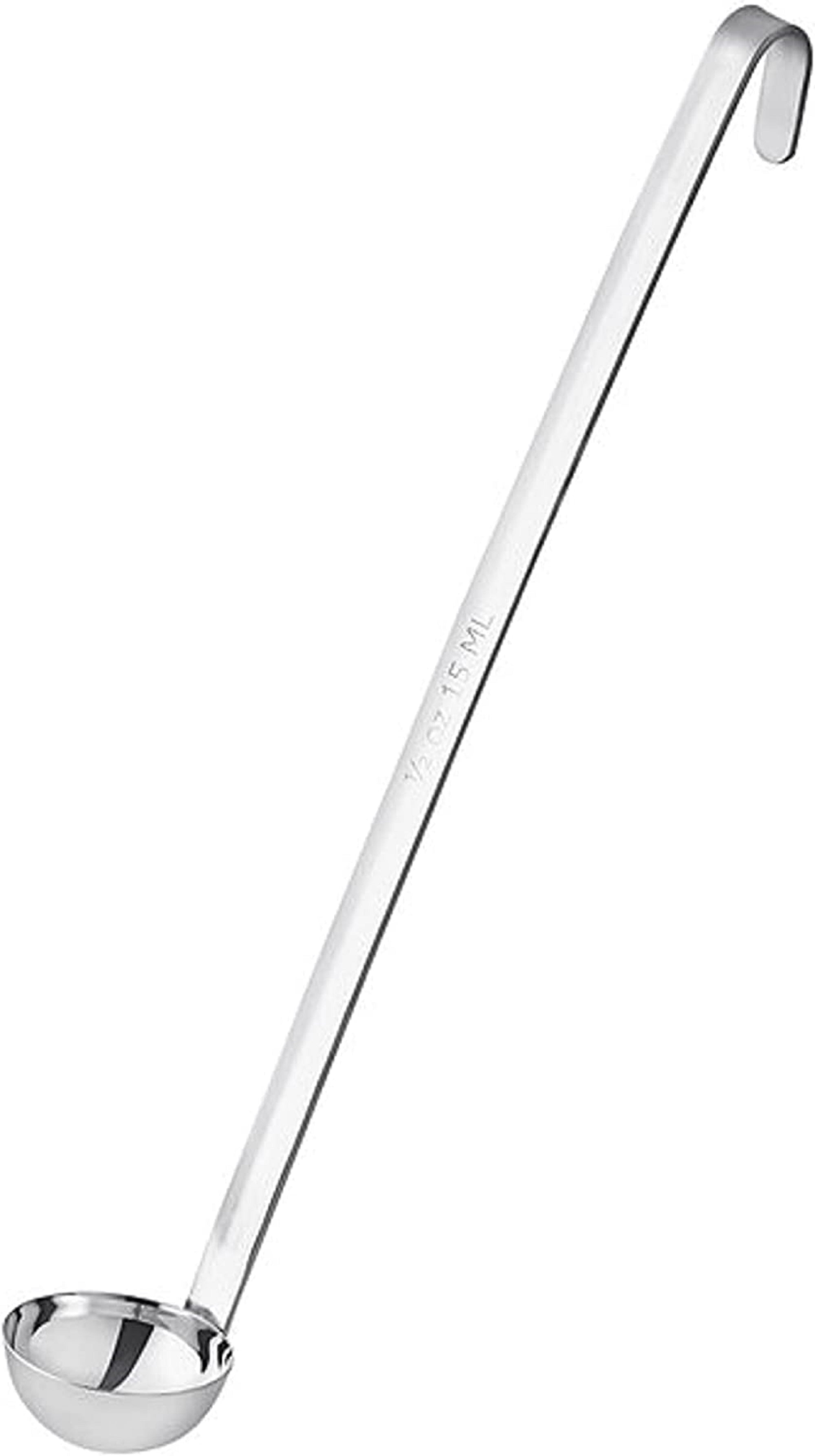 Truecraftware – 1/2 oz. Stainless Steel Ladle with Long Hooked Handle ...