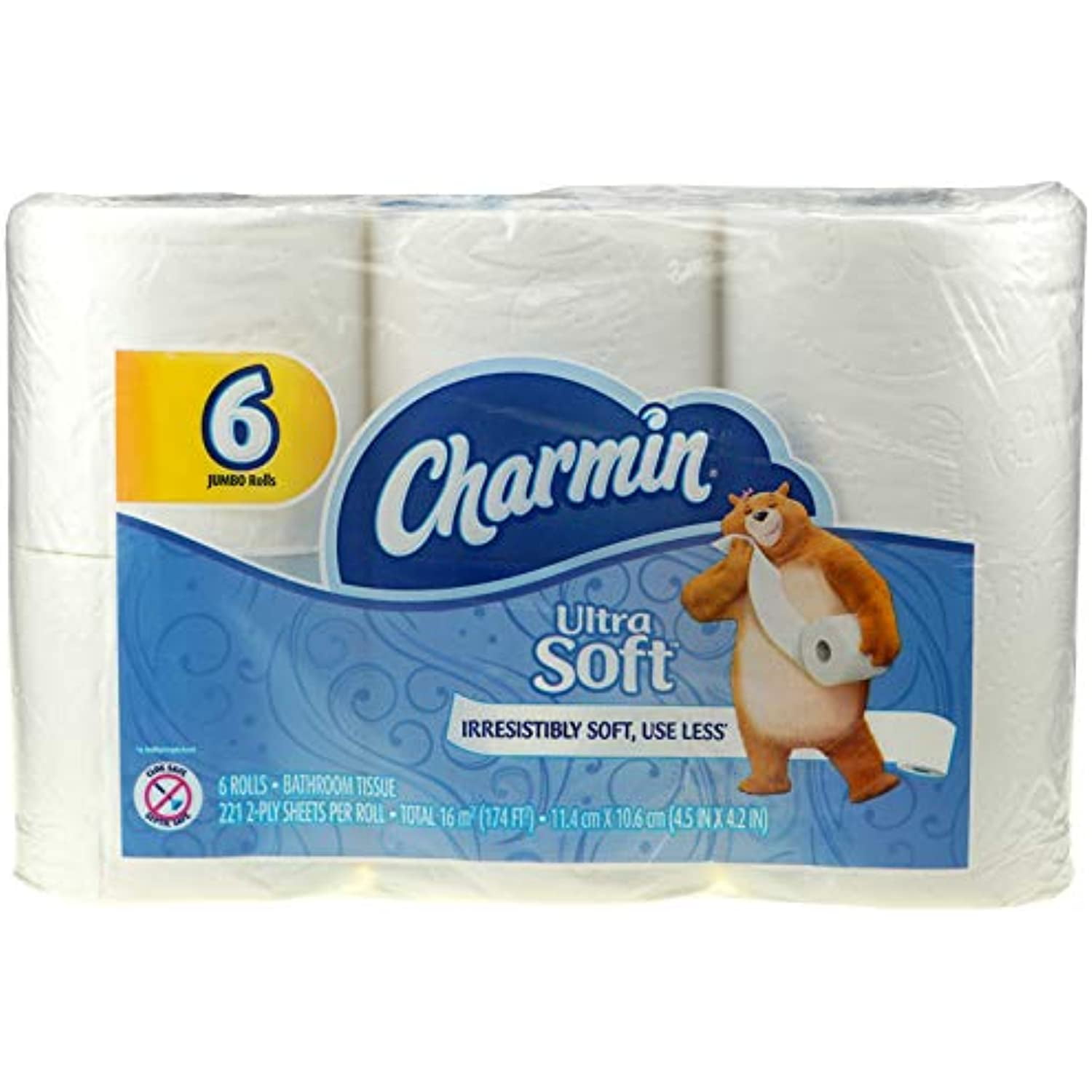 Charmin Ultra Soft Bathroom Tissue - 6 Jumbo Rolls - Walmart.com
