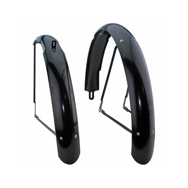 26" Classic Stander Balloon Fender Set Black. - Walmart.com