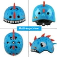 Atphfety Kids Bicycle Helmet, 3D Dinosaur Design, Blue, for Toddler ...