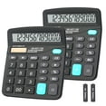 Calculator, BESTWYA Dual Power Handheld Desk Calculator with 12 Digit ...