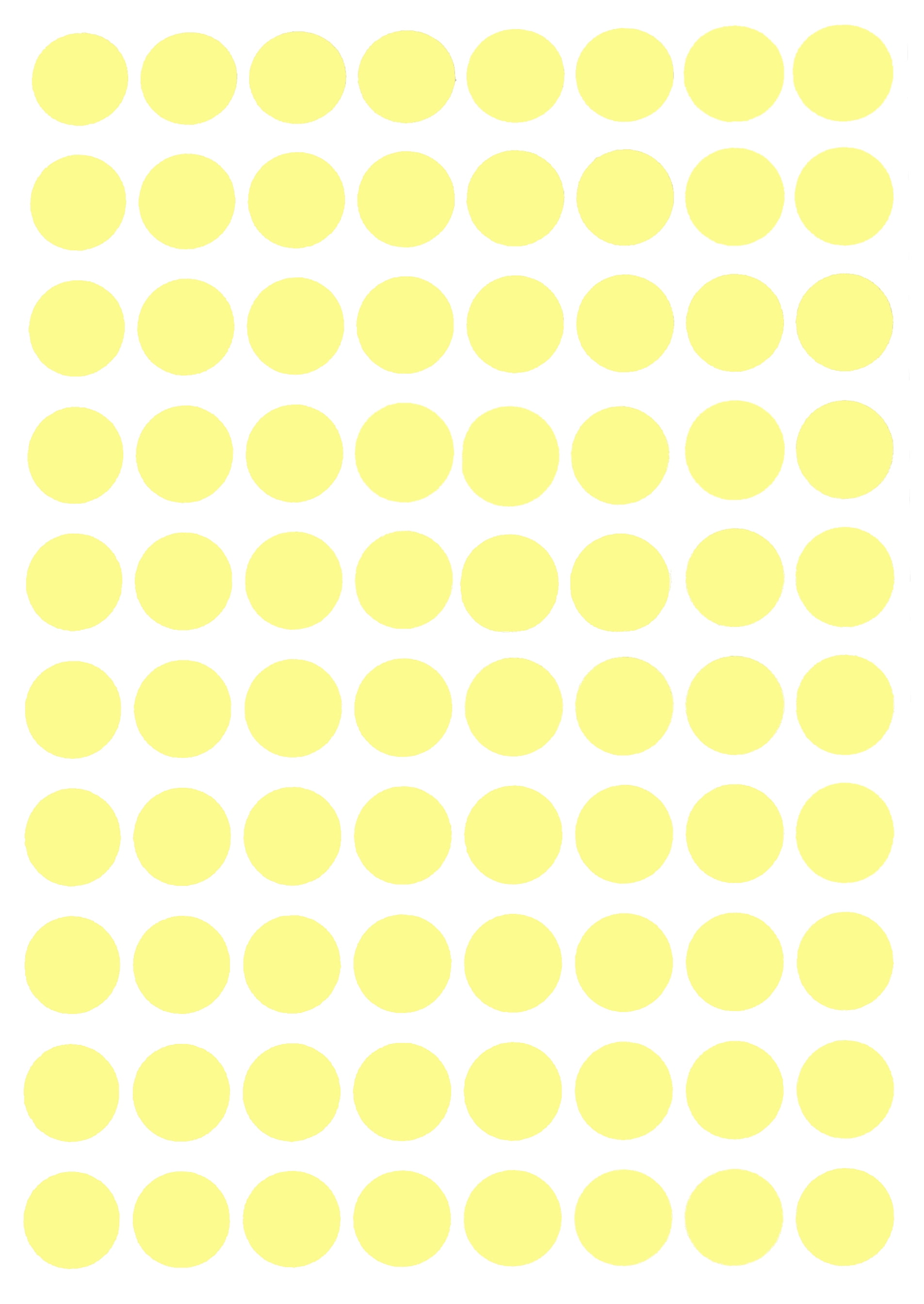 Royal Green Color Coding Labels in Yellow - Pastel Stickers in 1/2 inch ...