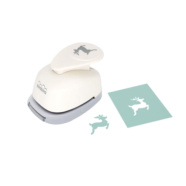 Bira Craft 1 inch Reindeer Lever Action Craft Punch for Paper Crafting ...