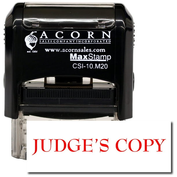 Self-Inking Judges Copy Stamp with Orange Ink - Walmart.com - Walmart.com
