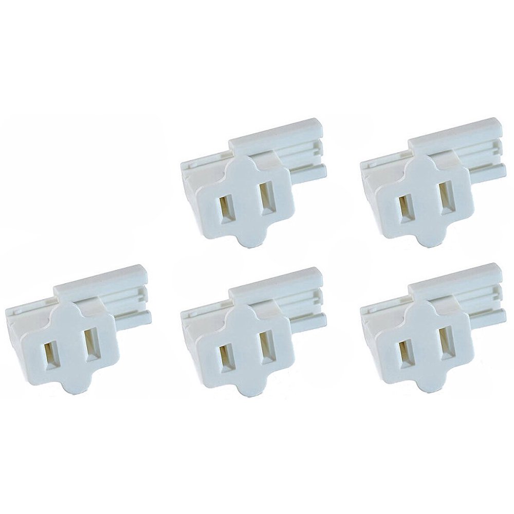 White SPT-1 Female Slip On Plug, Zip Plug, Vampire Plug, Gilbert Plug ...