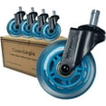 Heavy Duty Office Chair Soft Caster Rollerblade (5) Wheels for Logitech ...