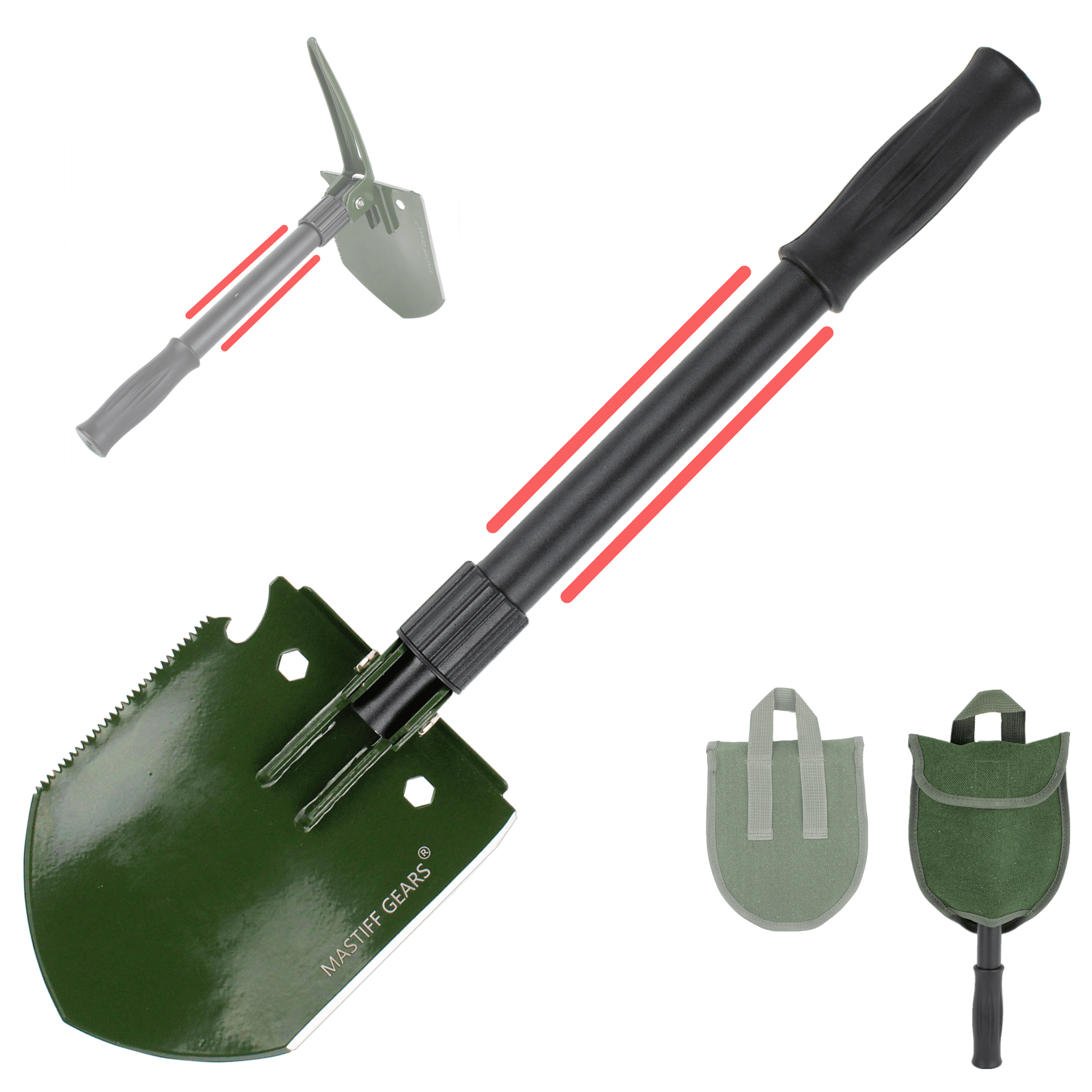 Click here for Mastiff Gears Compact Steel Folding Shovel. Compac... prices