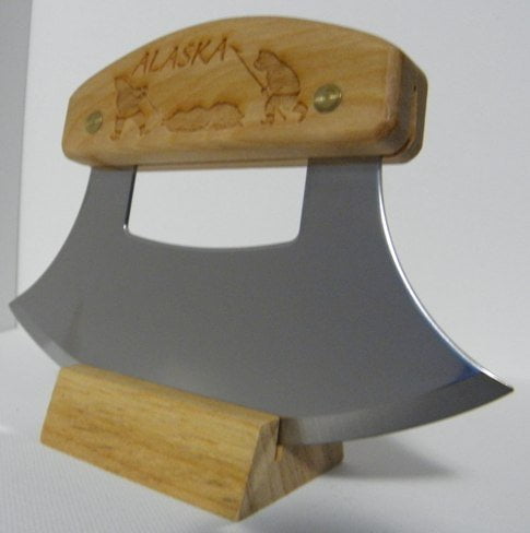 Alaskan Heritage Series Inupiat Style Ulu with "Breaking Camp" Etched ...
