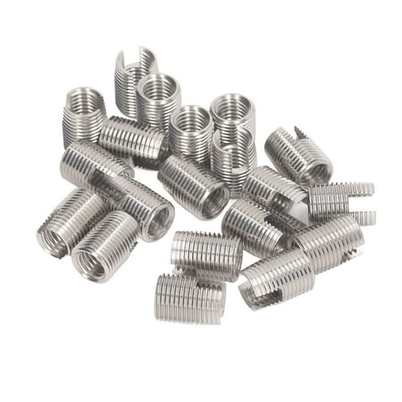 20Pcs Slotted Self Tapping Threaded Insert Stainless Steel M16 X 1.5 ...