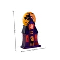 Summerween Haunted House Blow Mold Light, Light Up Purple Halloween ...