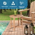 Nalone Outdoor Side Table, HDPE Adirondack End Table, Weather Resistant ...