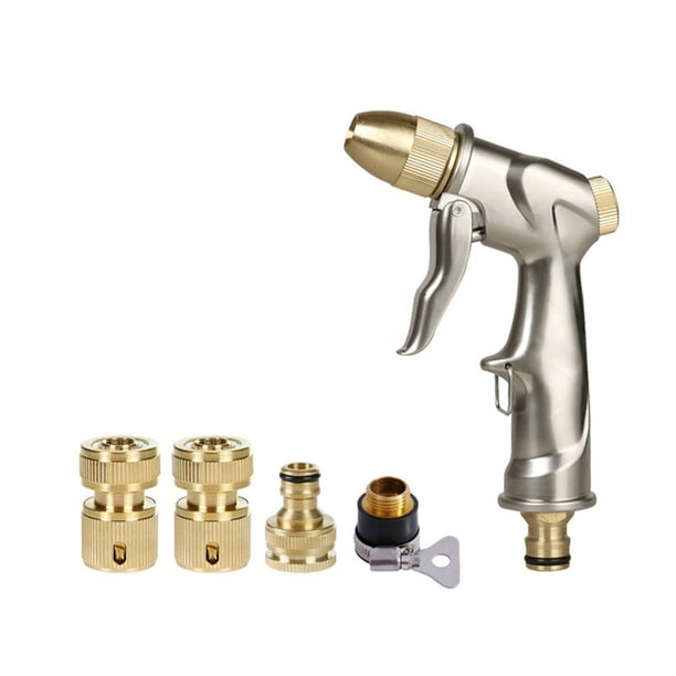 Unatoiry High Pressure Garden Water Sprayer Gardening Metal Spray Hose ...
