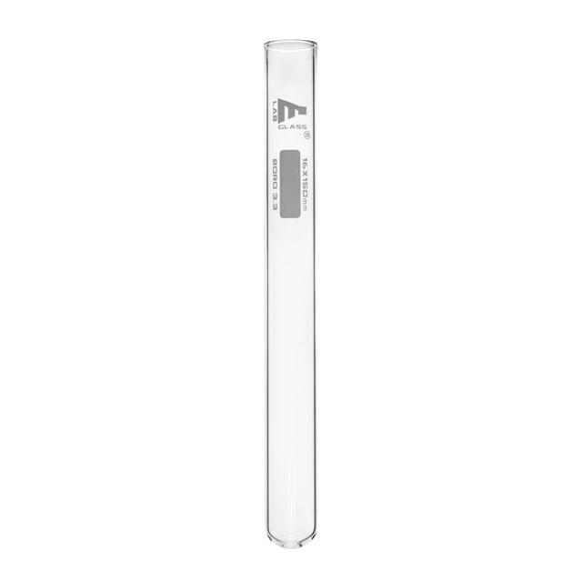 100PK Test Tubes, 20mL, 16x150mm - Rimless - Light Wall, 1.2mm Thick ...