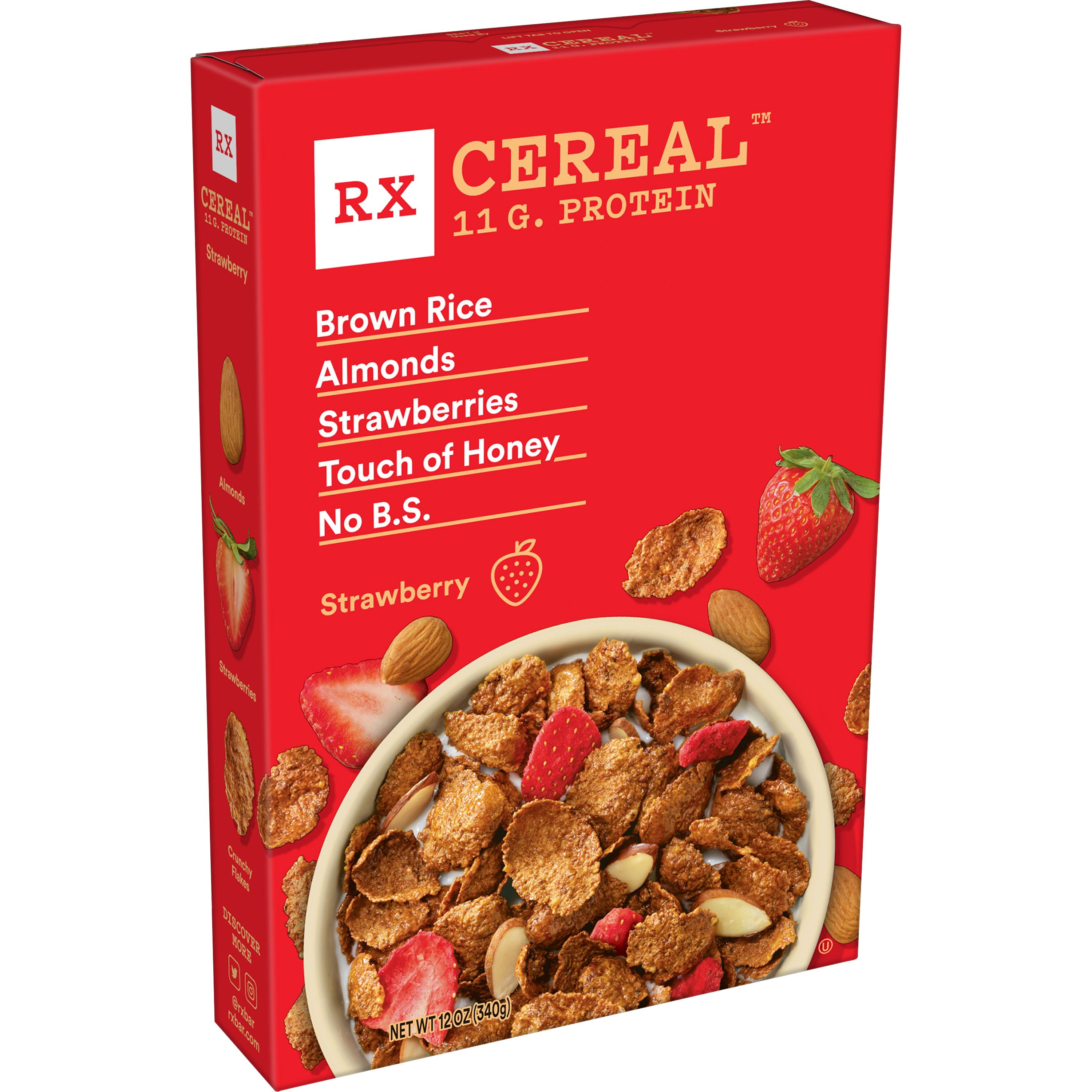 RX Cereal, Breakfast Cereal, Strawberry, 12 Oz, Box - Walmart.com