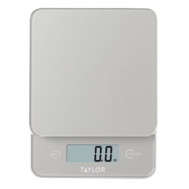 Taylor Glass Top Food Scale with Touch Control Buttons, 11 lb Capacity ...