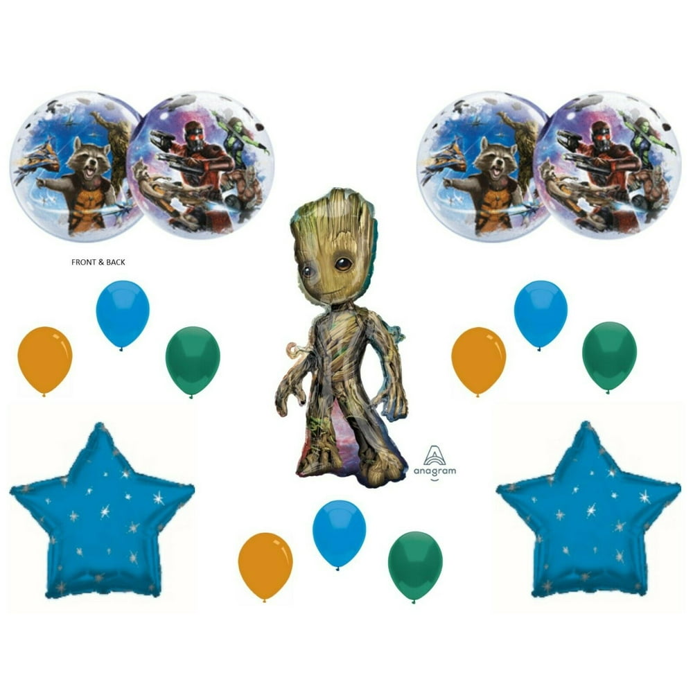 Groot Guardians of The Galaxy Happy Birthday Party balloons Decoration ...