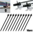 10-Pack Black Nylon Releasable Fir Tree Push-In Cable Ties For Wiring ...