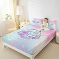 Manfei Modern Disco Queen Sheet Sets,Girls Music Theme Flat Sheet ...
