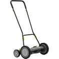 "EarthWise 18"" 5-Blade Hand Push Reel Mower, Grass Mover with ...