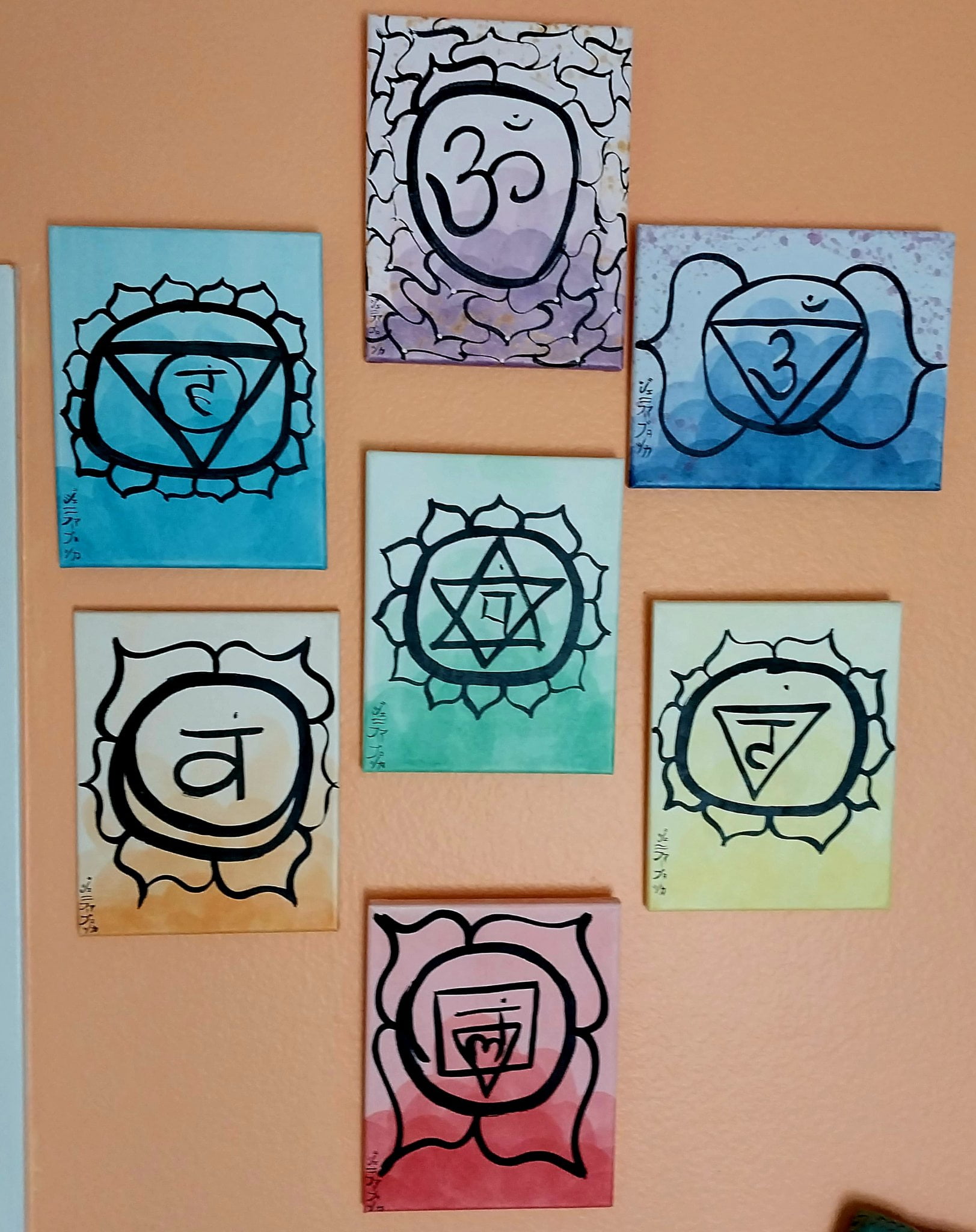 Chakra, canvas art, watercolor, healing infused art series. Meditation ...