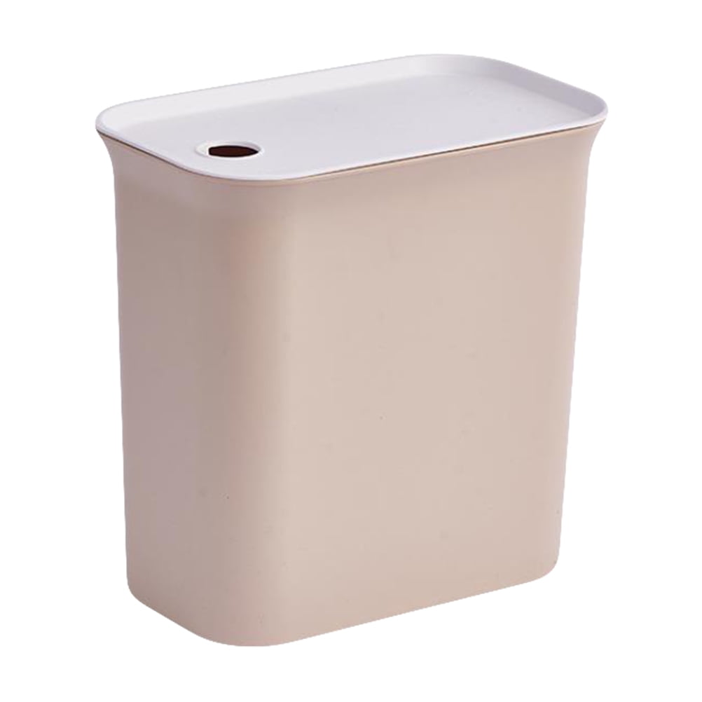 NUOLUX Standing Trash Can with Lid Household Bathroom Kitchen Toilet ...