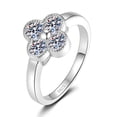 Apaison Luxury Full Moissanites Gold Plated Rings for Women - Wedding ...