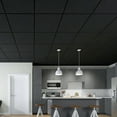 12-Pack Drop Ceiling Tiles 2ft x 2ft in Black, PVC Ceiling Tiles 24 x ...