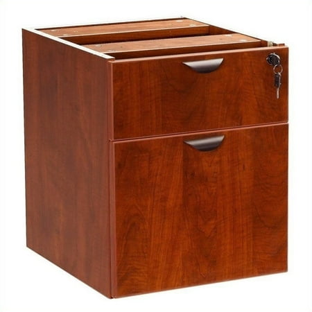 Boss Office Products Lateral Wood Hanging File Cabinet in Cherry ...