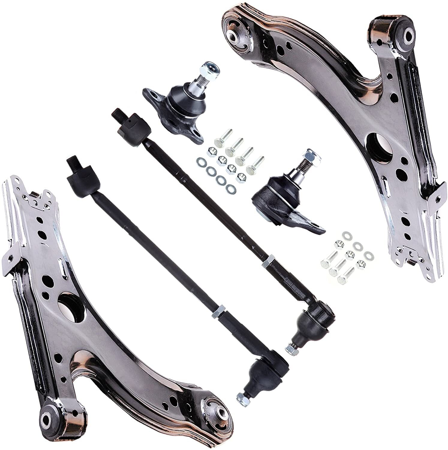 CCIYU Lower Ball Joints Lower Control Arms Front Tie Rods Assembly ...