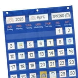Calendar Pocket Chart Classroom Organized Chart Education Early ...