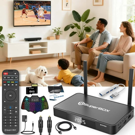 V5 pro Fully Loaded 2025 Newest 4G+32G Powerful Box Time Shift Super ...